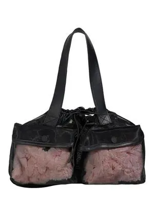 Simone Rocha Floral Appliquéd Mesh Tote - Black