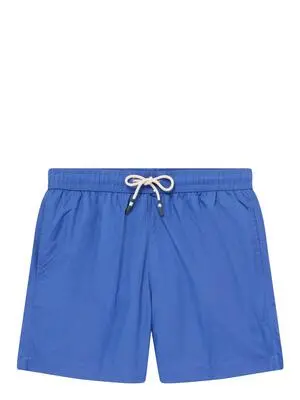 Hartford Slim-fit Mid-length Swim Shorts - Blue