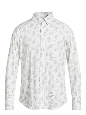Thom Browne Paisleyprint Cottonpoplin Shirt - Light Gray