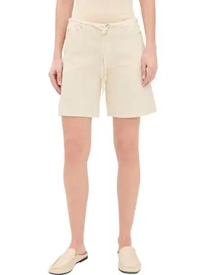 DL1961 Sienna Relaxed Low Slung Shorts - Ecru Aura
