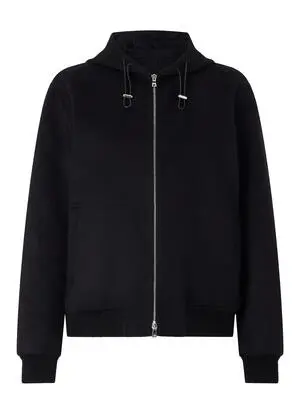 Mr P. Double-faced Wool And Cashmere-blend Hooded Jacket - Black