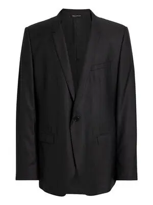 Dolce & Gabbana Wool And Silkblend Suit Jacket - Charcoal