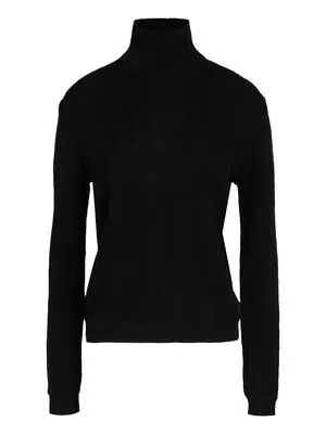 Missoni Crochet-knit Wool-blend Turtleneck Sweater - Black