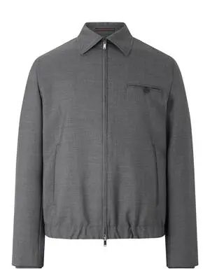 SLOWEAR Wool-canvas Blouson Jacket - Gray