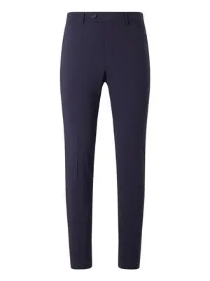 SLOWEAR Tapered Virgin Wool-blend Suit Trousers - Blue