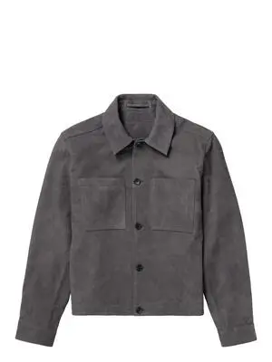 Mr P. Suede Overshirt - Gray