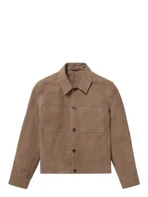 Mr P. Suede Overshirt - Brown