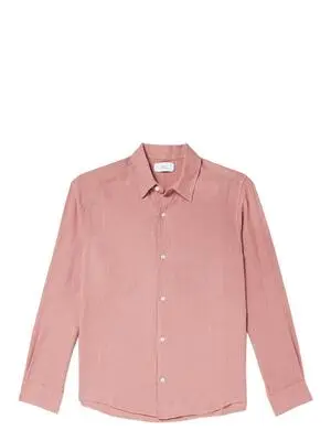 Mr P. Garment-dyed Linen Shirt - Pink