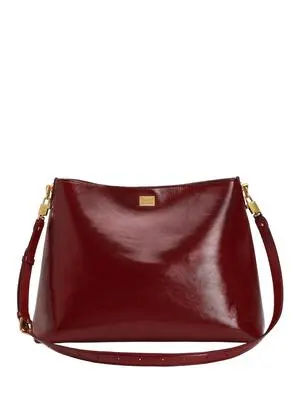 Dolce & Gabbana Large Vittoria Calfskin Shoulder Bag - Red