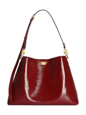 Dolce & Gabbana Large Vittoria Calfskin Shoulder Bag - Red