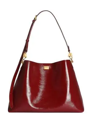 Dolce & Gabbana Large Vittoria Calfskin Shoulder Bag - Red