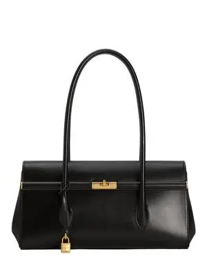 Dolce & Gabbana Marlene Handbag In Palmellato Calfskin - Black