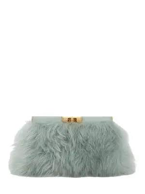 Dolce & Gabbana Marlene Shoulder Bag In Shearling And Calfskin - Multicolor