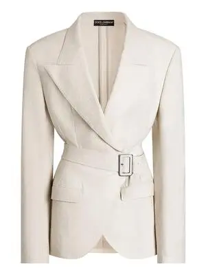 Dolce & Gabbana Single-breasted Taormina Jacket - White