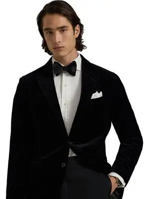 Ralph Lauren Polo Soft Tailored Fit Velvet Jacket - Black