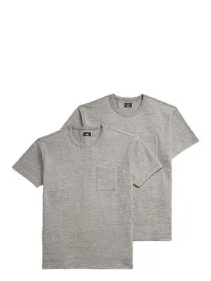 Ralph Lauren Jersey Pocket T-shirt 2-pack - Grey Heather