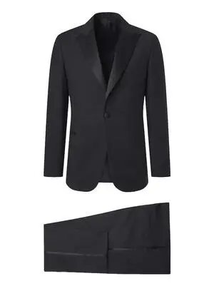 Brioni Wool, Mohair, And Silk Suit - Black