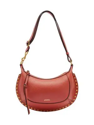 Isabel Marant Oskan Moon Studded Shoulder Bag - Brown