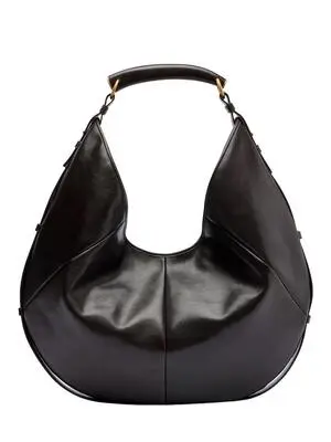 Saint Laurent Mombasa Large Leather Shoulder Bag - Brown