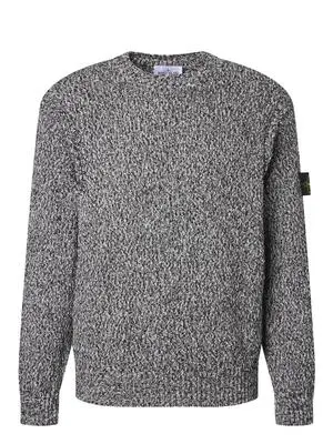 Stone Island Compass Cotton Sweater - Black