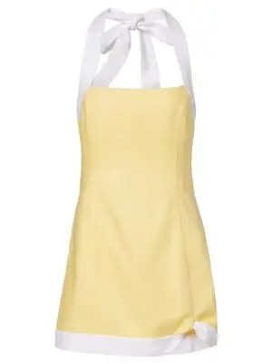 SIR. Linen Mini Dress - Yellow