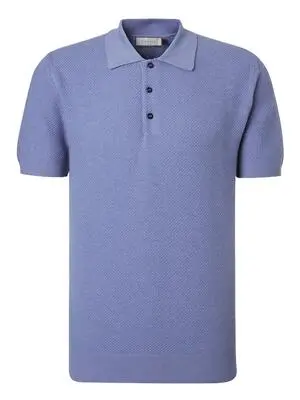 Canali Cotton Polo Shirt - Blue