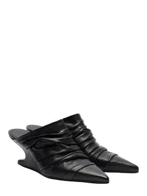 Rick Owens Cantilever 60 Leather Mules - Black
