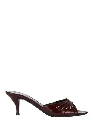Saint Laurent Babylone Mule Sandal - Vintage Bordeaux