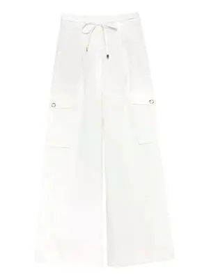 Agnona Cargo-Pocket Trousers White