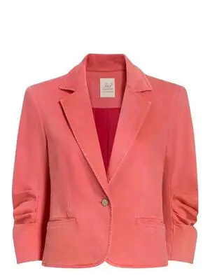 Cinq À Sept Le Petit Khloe Rouched Sleeve Blazer - Pink
