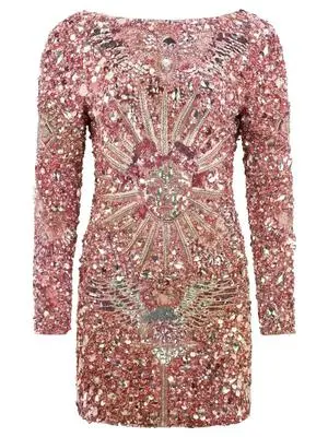 Philipp Plein Open-back Mini Dress - Pink