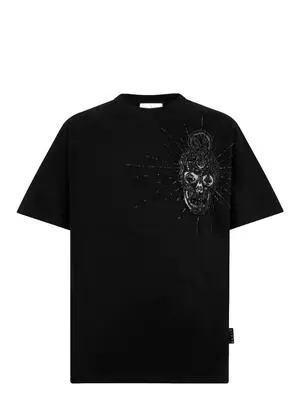 Philipp Plein Round-neck Skull-graphic T-shirt - Black