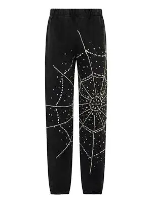 Philipp Plein Spiderweb Strass Joggers - Black