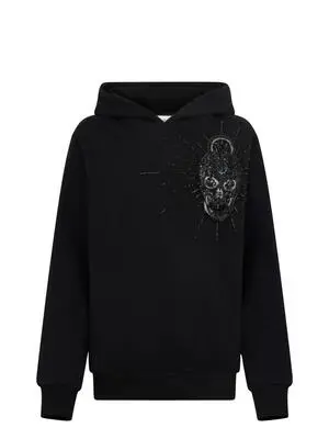 Philipp Plein Skull-embellished Hoodie - Black