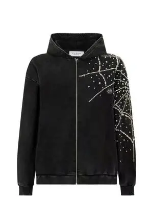 Philipp Plein Hooded Knitwear - Black