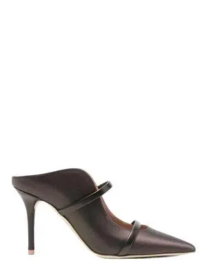MALONE SOULIERS Maureen Strappy Pointed Mules - Brown