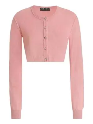 Dolce & Gabbana Buttoned Knit Cardigan - Pink