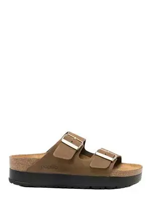 BIRKENSTOCK Arizona Buckle Strap Sandals - Brown