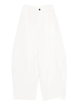 Sacai Button-fastening High-waisted Trousers - Neutrals