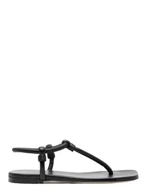 GIANVITO ROSSI Knotted Flat Sandals - Black