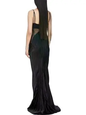 Rick Owens Square-neck Sleeveless Maxi Dress - Black