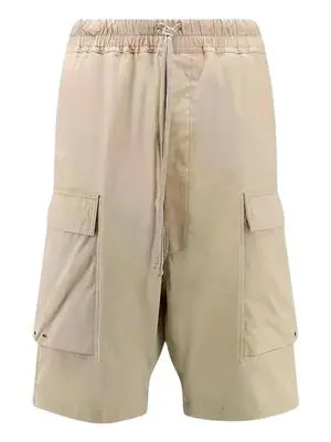 Rick Owens Cargo Pockets Drawstring Shorts - Neutrals