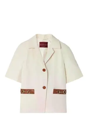 Gucci Horsebit-detail Jacket - Neutrals