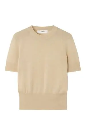 JOSEPH Cashair Cashmere Top - Beige