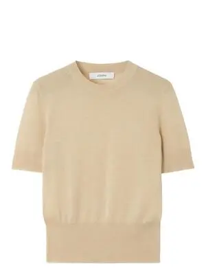 JOSEPH Cashair Cashmere Top - Beige