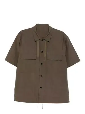 Sacai Pocket Tie Shirt - Green