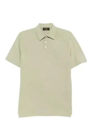 ZANONE Buttoned Polo Shirt - Green
