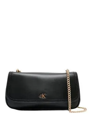 Calvin Klein Small Logo-detail Shoulder Bag - Black