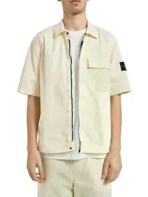 Stone Island Chest-pocket Zipped Shirt - Neutrals