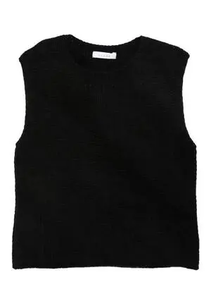 LISKA Round-Neck Vest Black